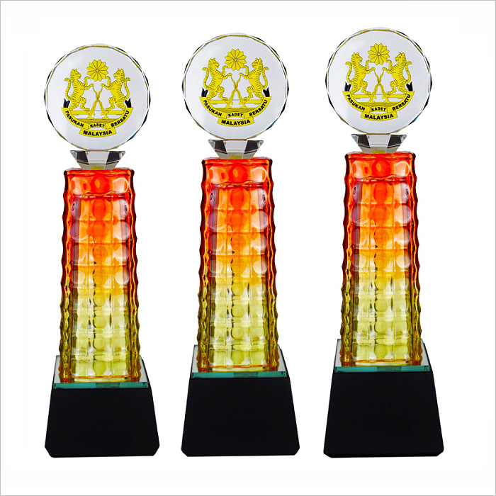 82226 Color Crystal Glass Awards - Trophies & Plaque Awards