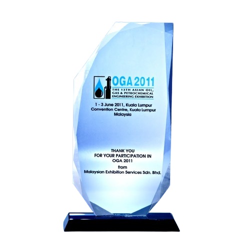 S1014 Crystal Plaque - Trophies & Plaque Awards